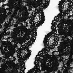 Intimates & Sleepwear | Scalloped Trim Black Floral Lace Teddy | Poshmark